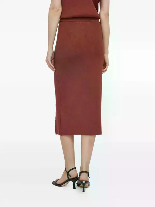 Dkny Side-slit Midi Skirt