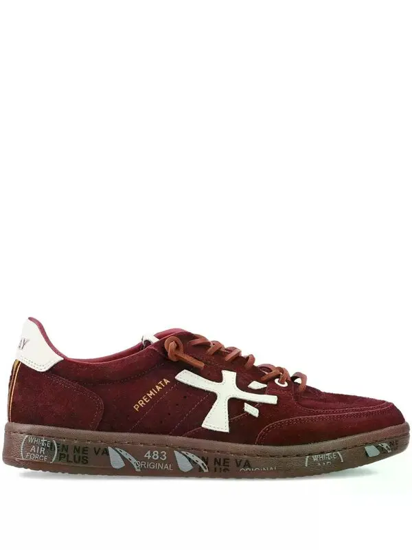 Premiata Suede Lace-up Sneakers - Red