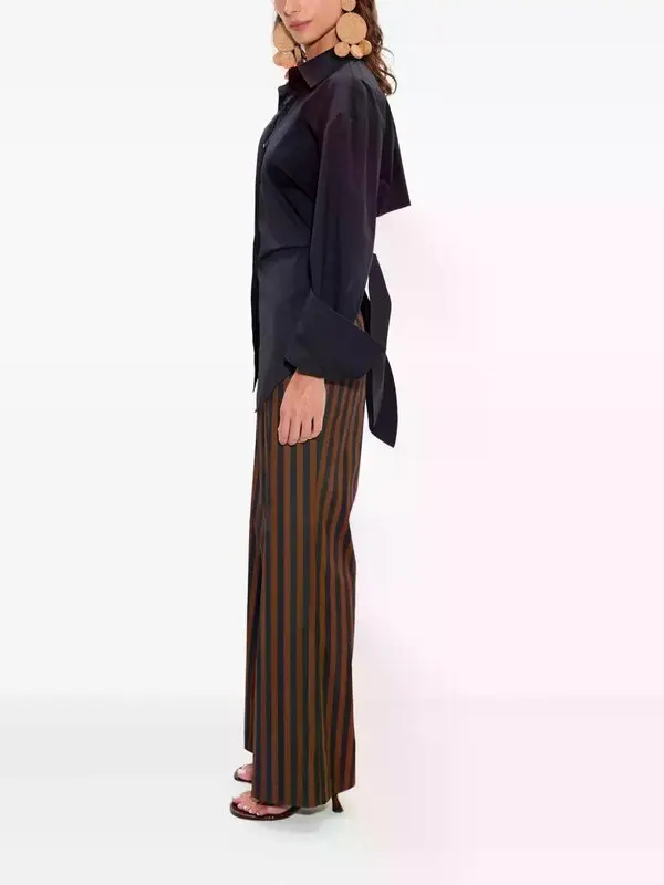 SIMONMILLER Pia Striped Poplin Trousers