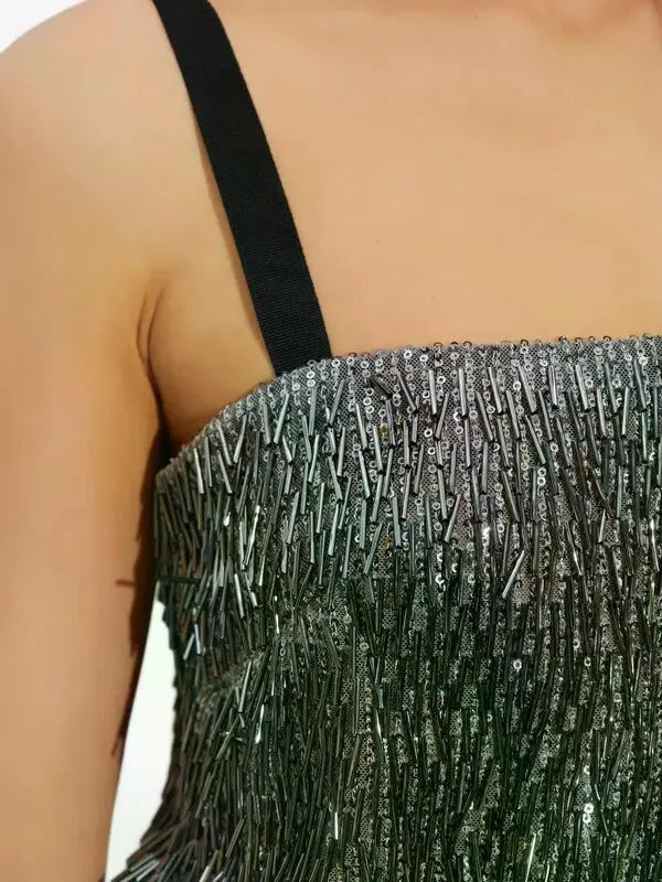 Dolce & Gabbana Beaded Strap Dress