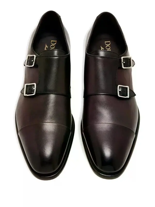 DOUCAL'S Leather Monk Shoes