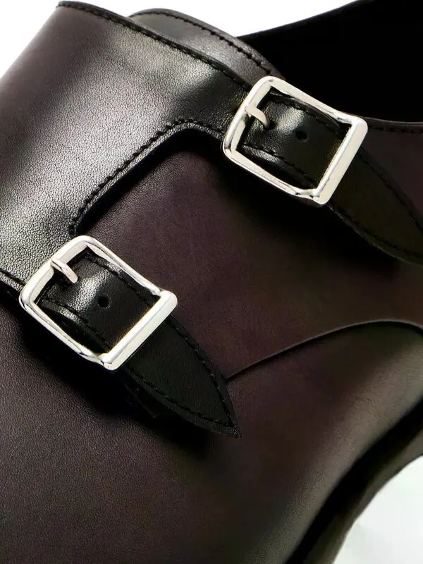 DOUCAL'S Leather Monk Shoes