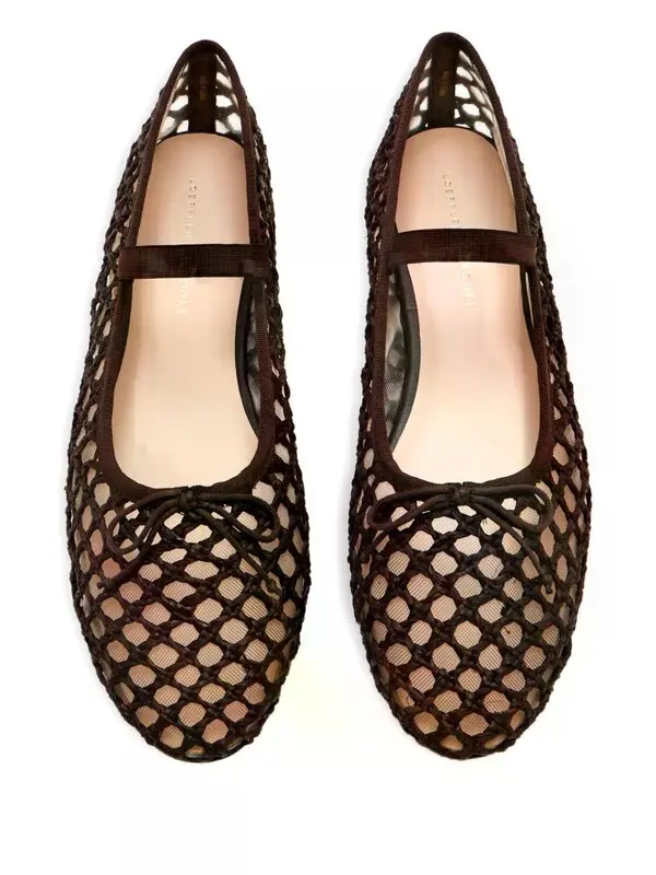LOEFFLER RANDALL Woven Strap Ballet Flats