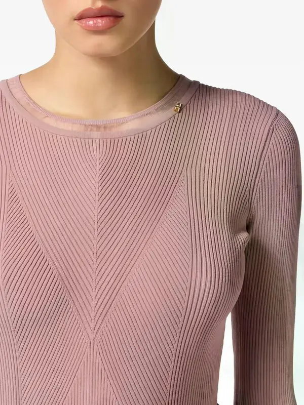 Elisabetta Franchi Ribbed Knit Sweater