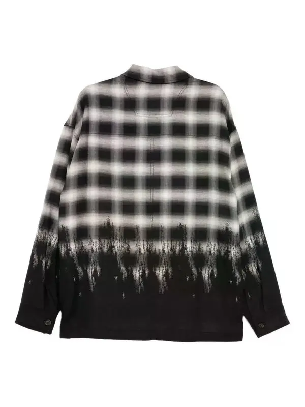 JUUN.J Border Checked Shirt