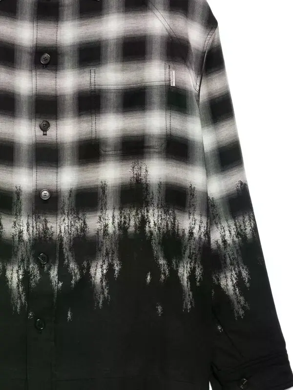 JUUN.J Border Checked Shirt