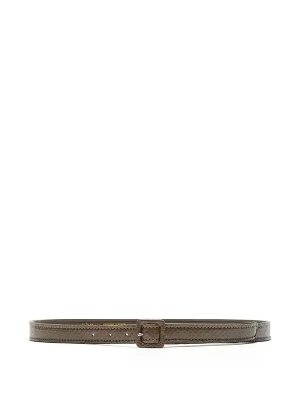 Malìparmi Embossed Buckle Belt - Brown