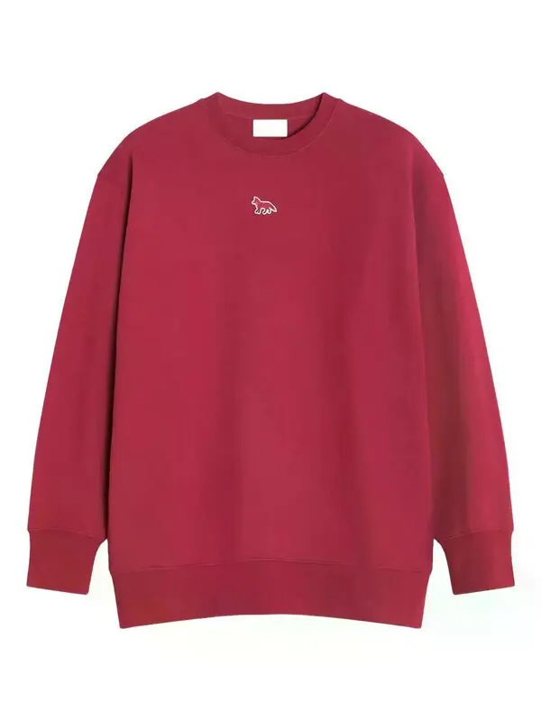 Maison Kitsuné Baby Fox-appliqué Sweatshirt - Red