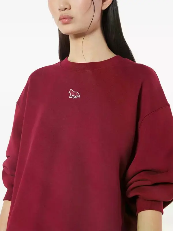 Maison Kitsuné Baby Fox-appliqué Sweatshirt - Red