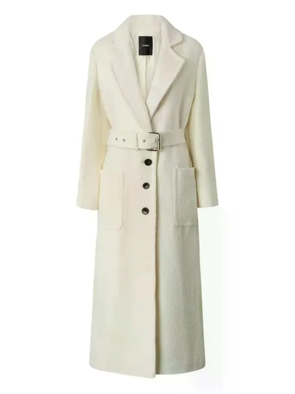 Pinko Single-breasted Belted Coat