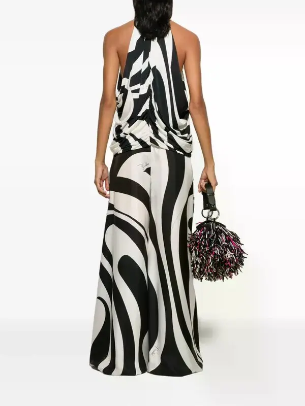 Emilio Pucci Marmo Print Sleeveless Top - Black