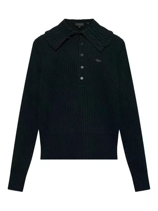 Lacoste Buttoned-collar Sweater