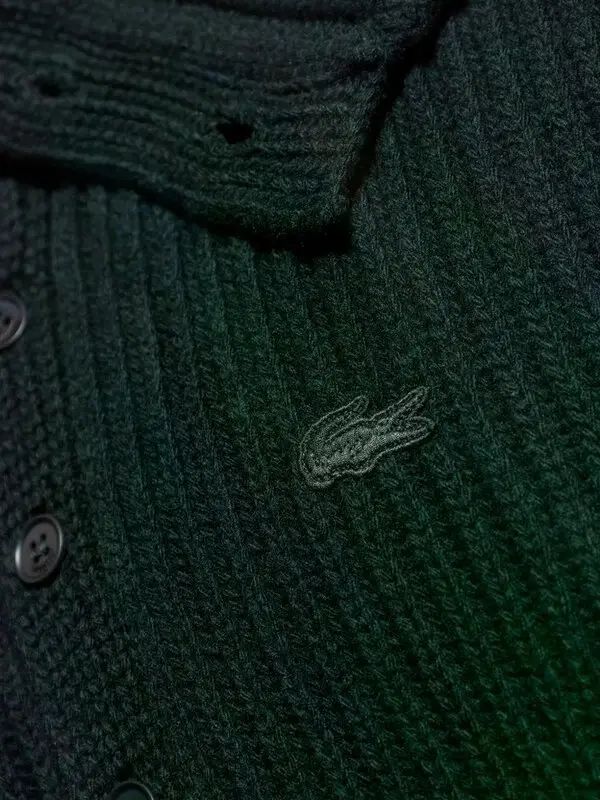 Lacoste Buttoned-collar Sweater