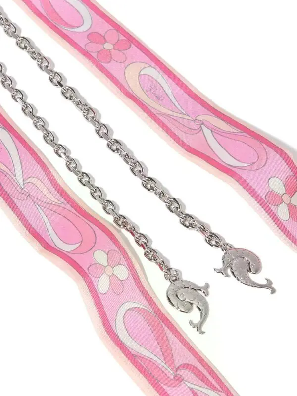 Emilio Pucci Dolphin Silk Necklace