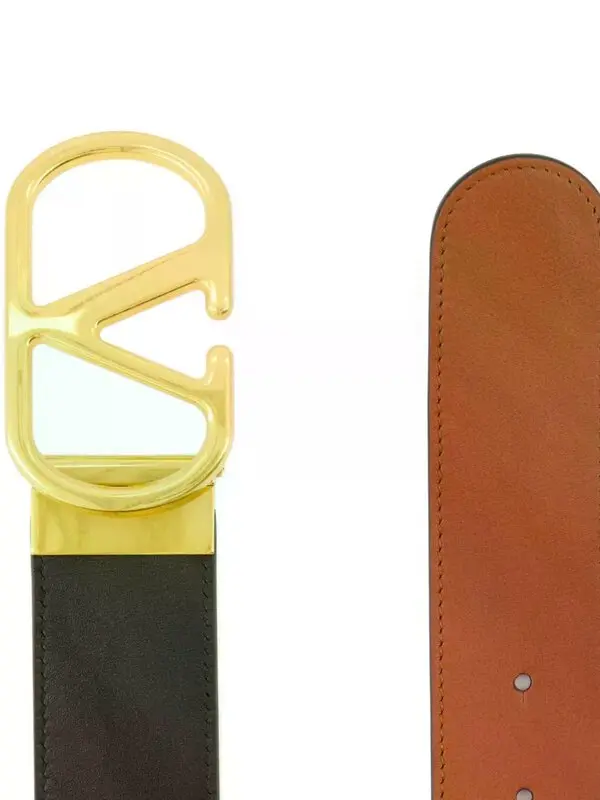 Valentino Garavani Vlogo Signature Reversible Belt - Brown