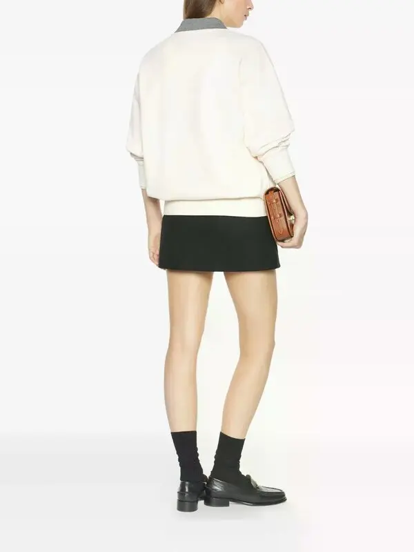 Maison Kitsuné Baby Fox-appliqué Sweatshirt - Neutrals