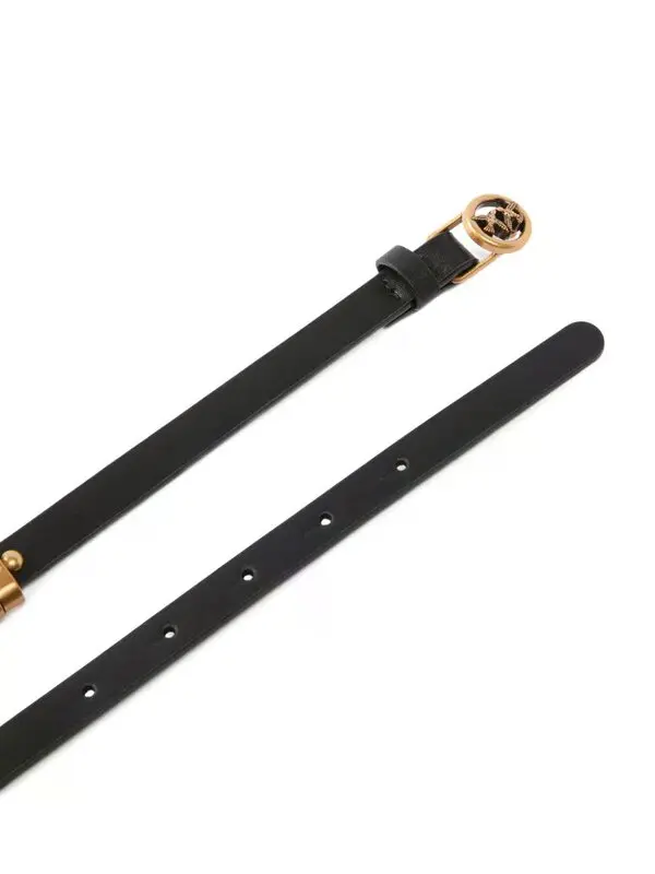 Pinko Eyelet Logo Belt