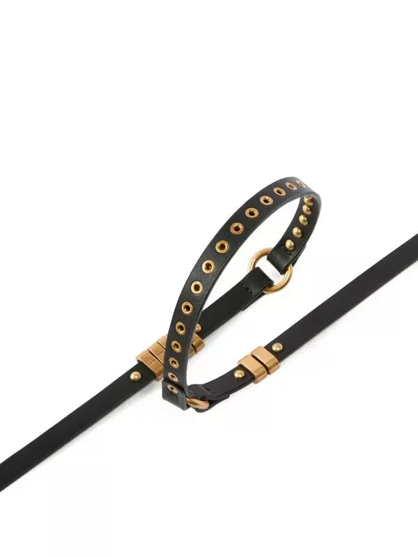 Pinko Eyelet Logo Belt