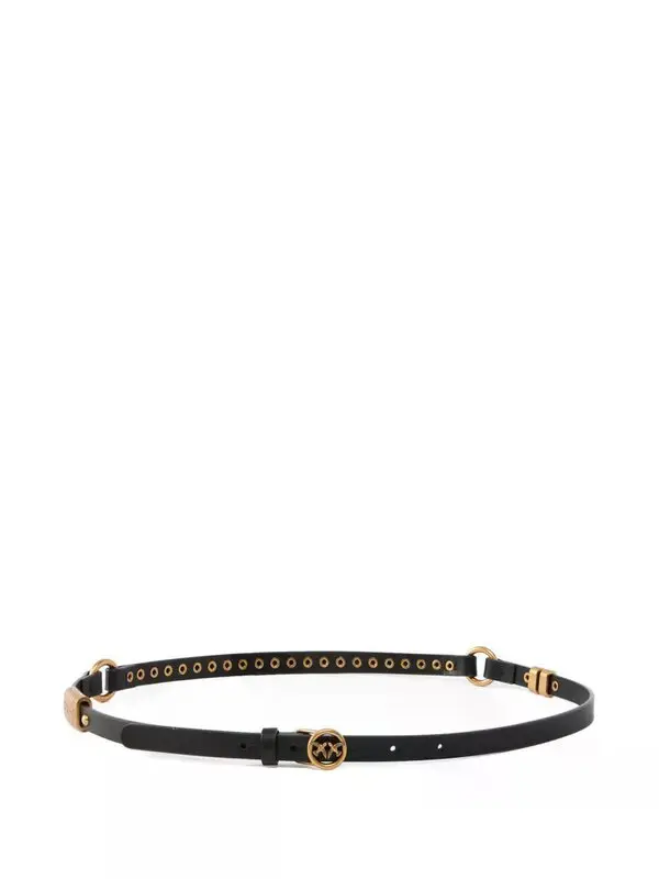 Pinko Eyelet Logo Belt