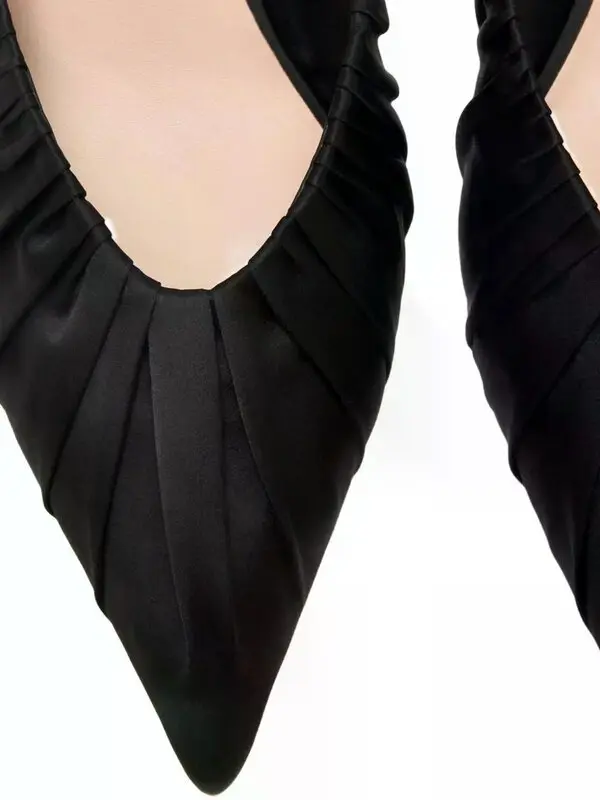 LOEFFLER RANDALL 50mm Ruched-detail Pumps