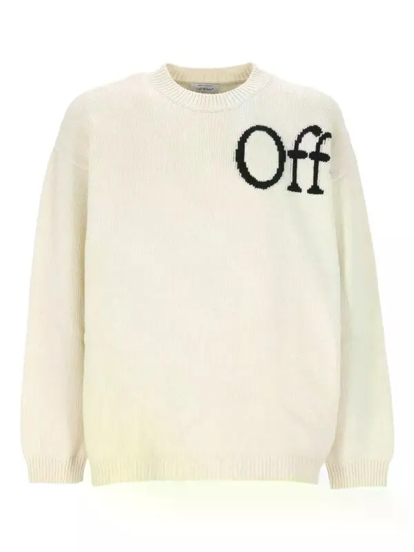 Off-White Logo-detail Sweater - Neutrals