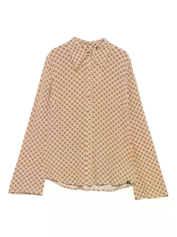 Superdry Flared-sleeve Patterned Blouse