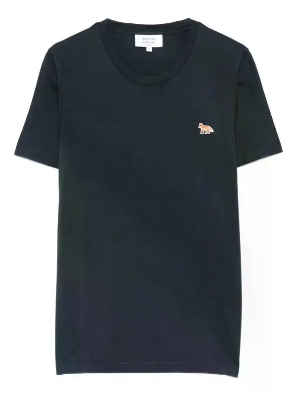 Maison Kitsuné Fox Appliqué T-shirt - Blue
