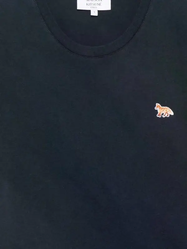 Maison Kitsuné Fox Appliqué T-shirt - Blue