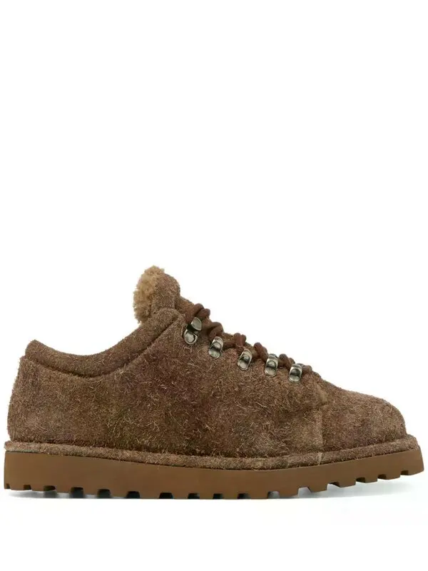 Marsèll Suede Lace-up Sneakers With Shearling Lining