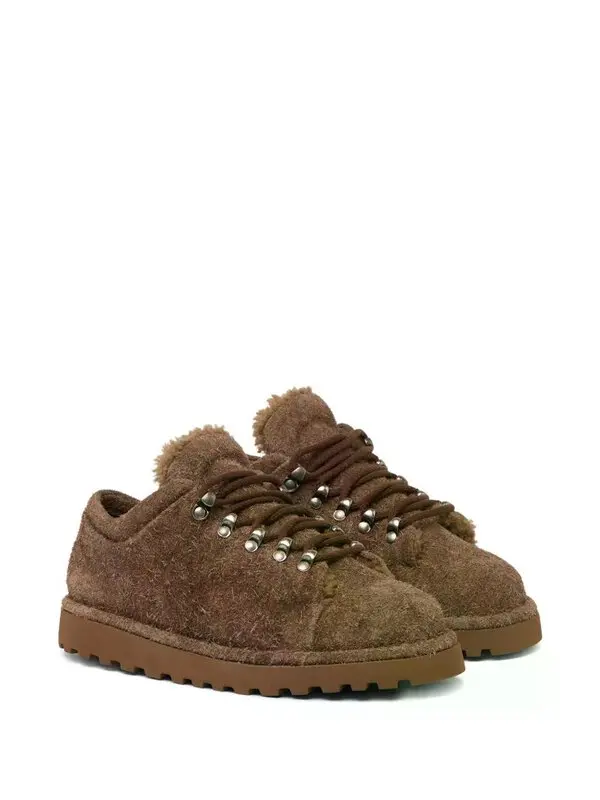 Marsèll Suede Lace-up Sneakers With Shearling Lining
