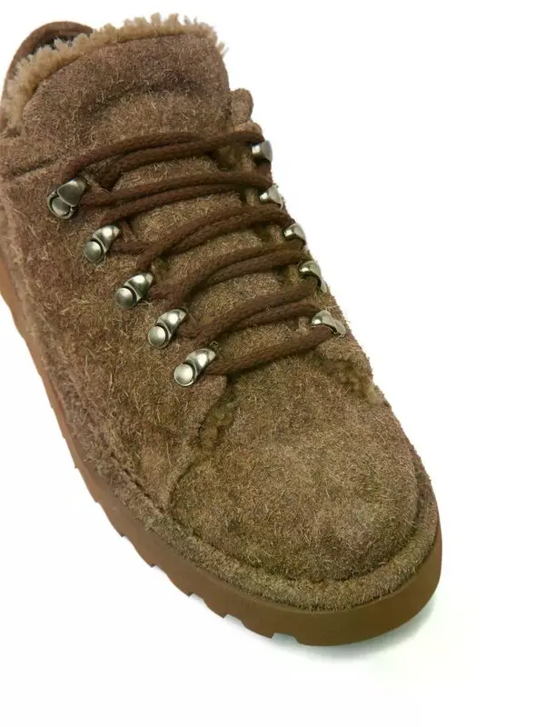 Marsèll Suede Lace-up Sneakers With Shearling Lining