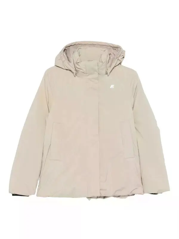K-WAY Hooded Padded Jacket - Neutrals