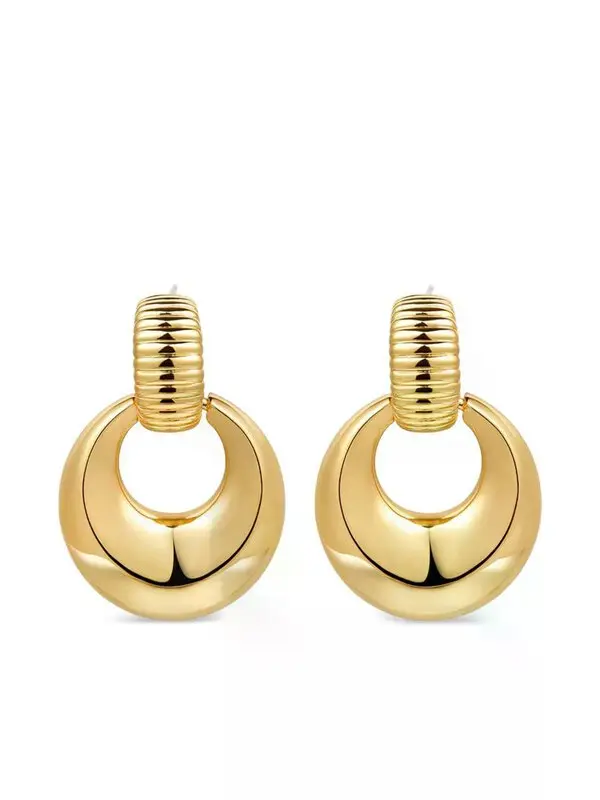 LUV AJ Brass Hoop Earrings - Gold