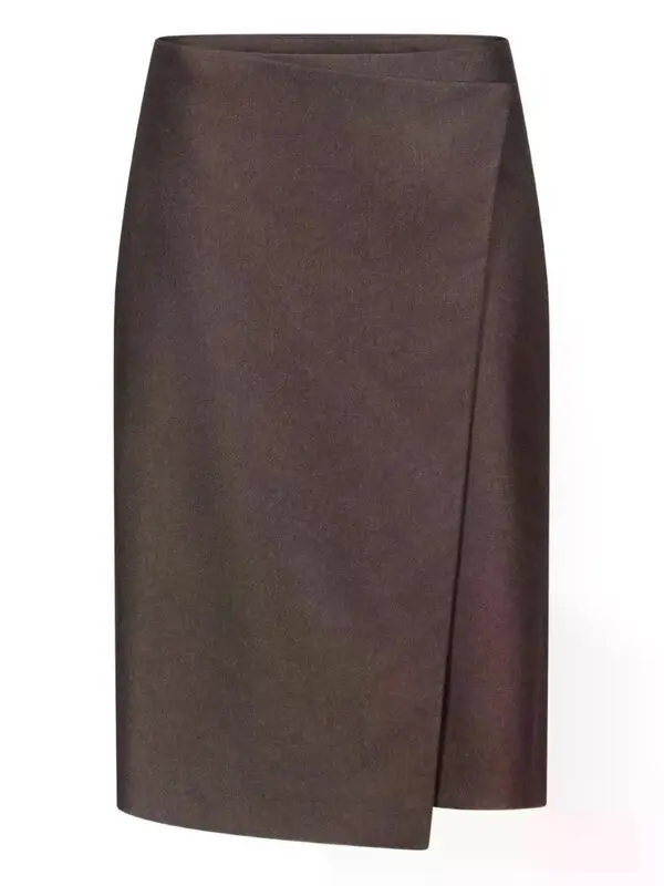 LOULOU Jil Wrap Midi Skirt
