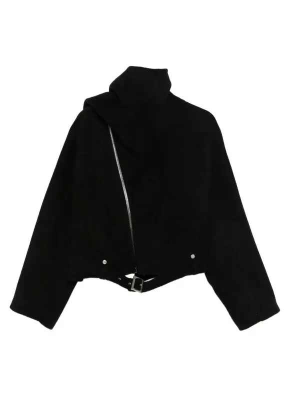 Rick Owens Cropped Flight Biker Jacket