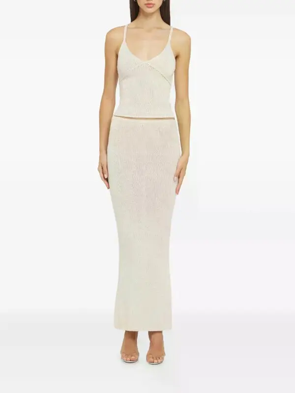 ASTA RESORT Carolina V-neck Top - Neutrals