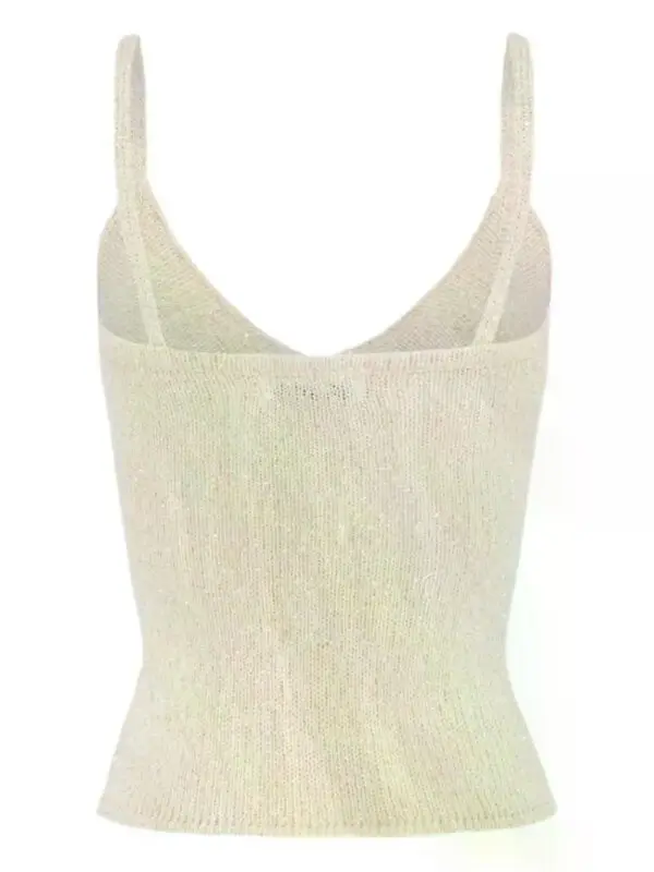 ASTA RESORT Carolina V-neck Top - Neutrals