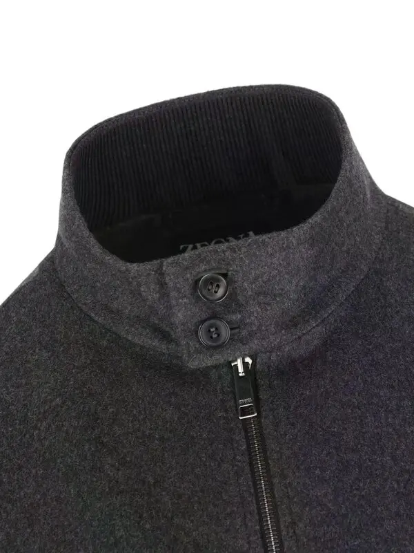 Zegna Wool-blend High-neck Jacket