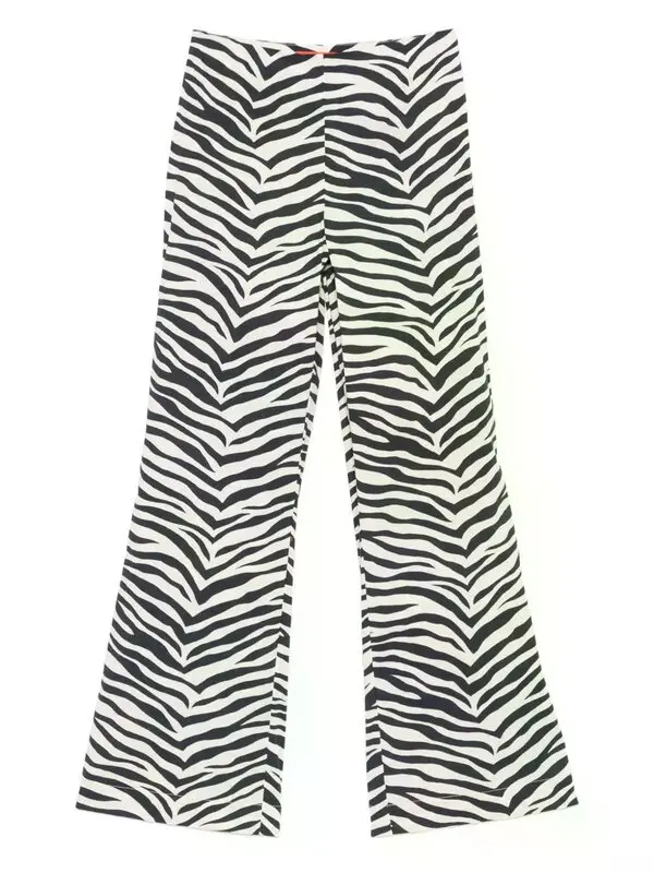 SIMONMILLER Pia Zebra-print Trousers - Black