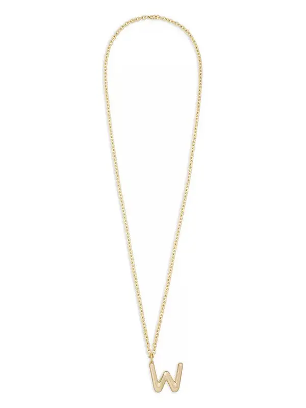 ROXANNE ASSOULIN Big Puffy Initial Necklace - Gold