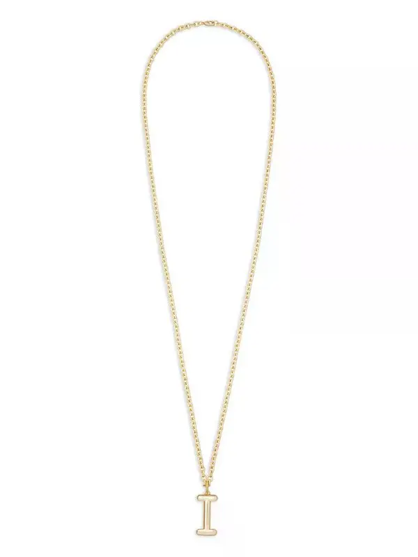 ROXANNE ASSOULIN Big Puffy Initial Necklace - Gold
