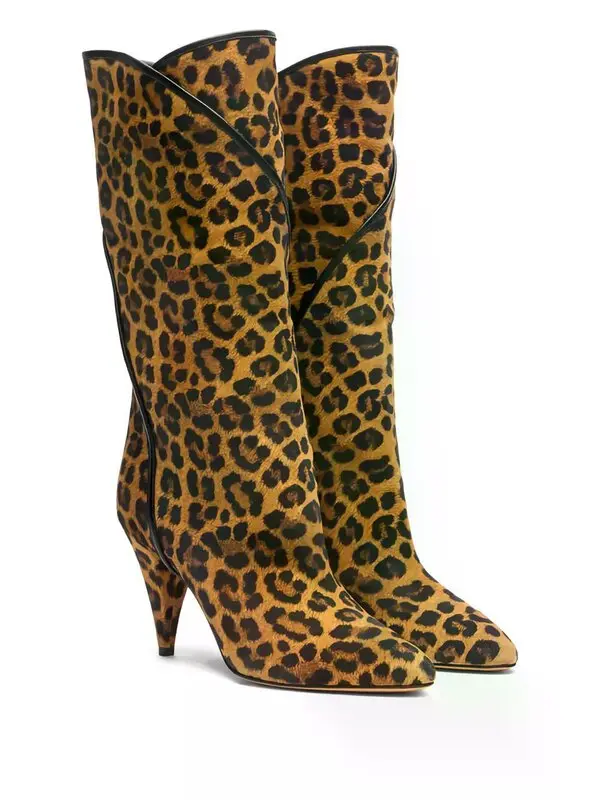Casadei Venus Leopard-print Boots