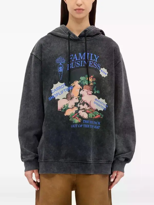 MSGM Graphic-print Hoodie