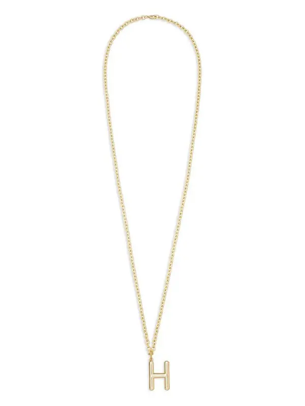 ROXANNE ASSOULIN Big Puffy Initial Necklace - Gold