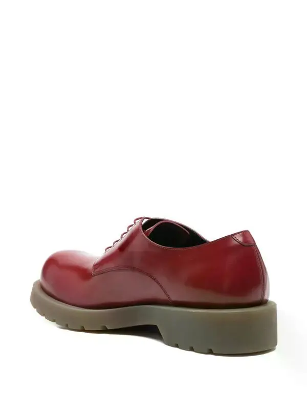 JIL SANDER Leather Derby Shoes - Red