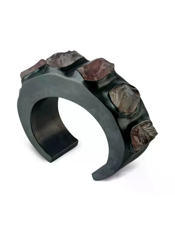 PARTS OF FOUR Crescent Cuff Bracelet - Black