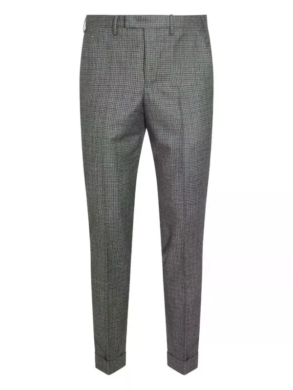 PT TORINO Checked-pattern Trousers
