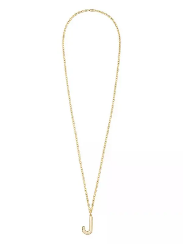ROXANNE ASSOULIN Big Puffy Initial Necklace - Gold