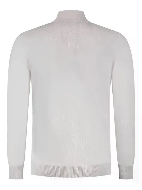 DORIANI CASHMERE Zip-up High-neck Sweater