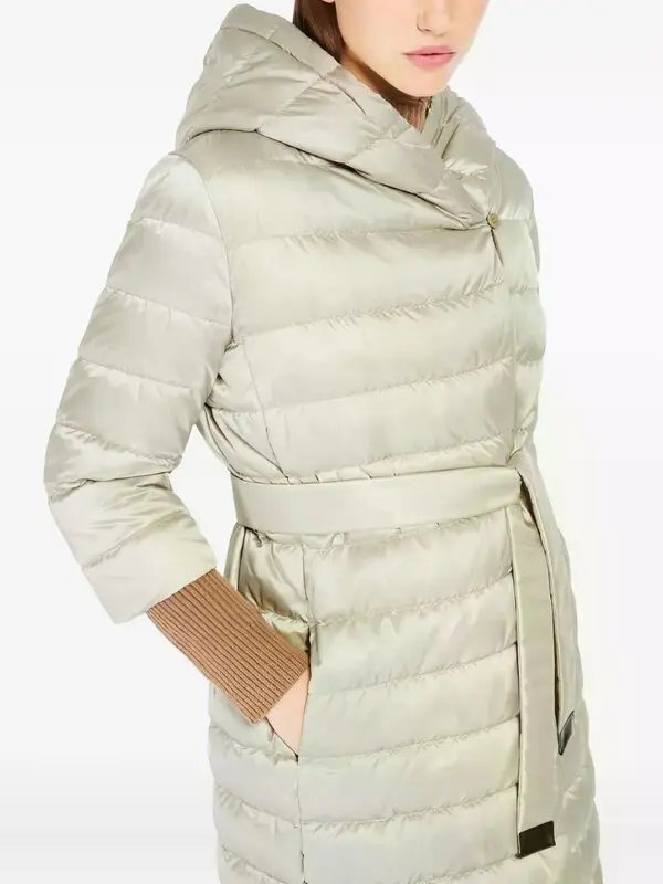 Max Mara Novef Hooded Wrap Coat - Neutrals